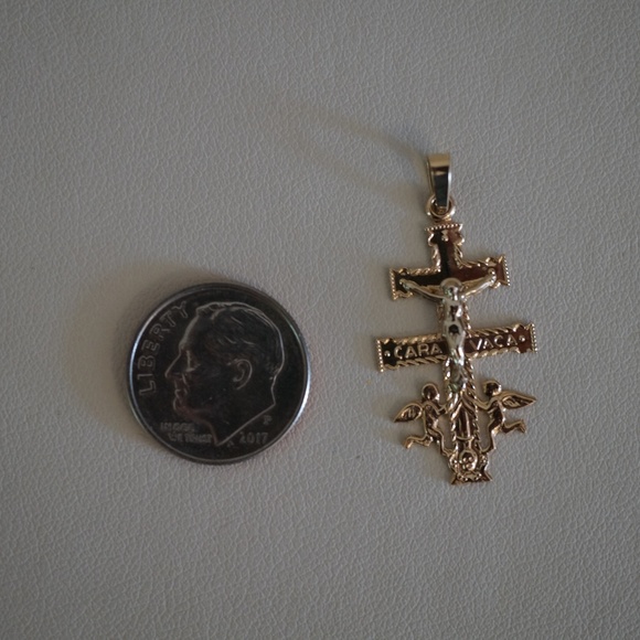 Jewelry | 14ky Gold Cara Vaca Cross Pendant | Poshmark
